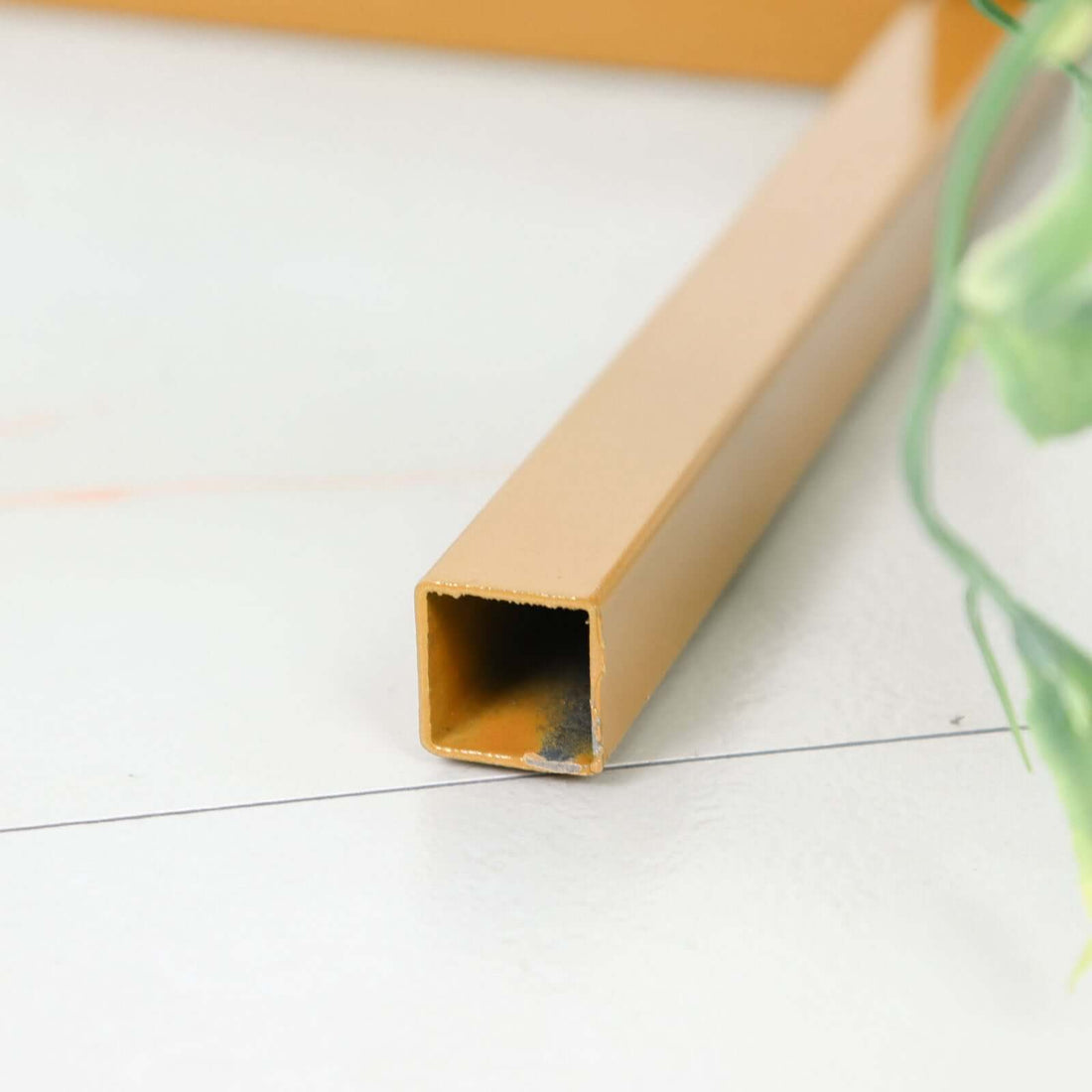 Slim Gold Metal Rectangular Backdrop Stand 6.5ft | eFavormart