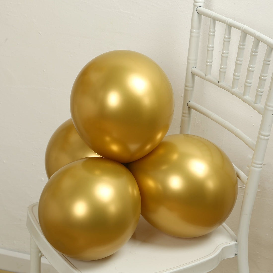 Metallic Gold Biodegradable Latex Balloons 12" | eFavormart