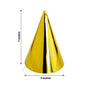 Metallic Foil Cone Party Hats 25-Pack | eFavormart