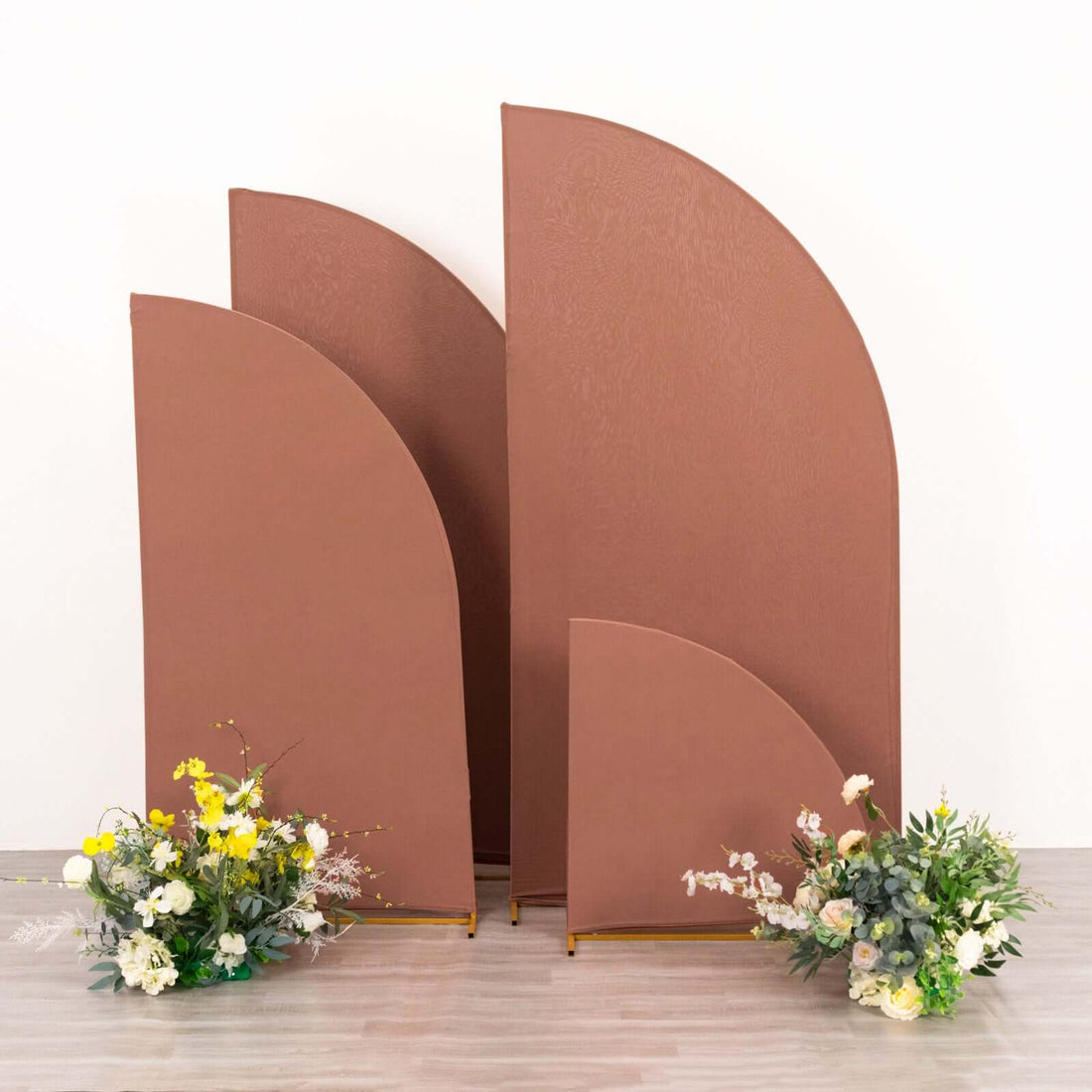Matte Terracotta Spandex Arch Covers Set | eFavormart