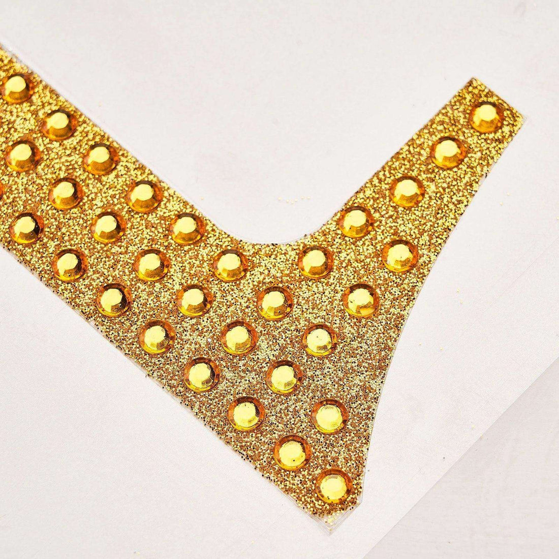 8" Rhinestone Sticker Numbers "5" Gold | eFavormart