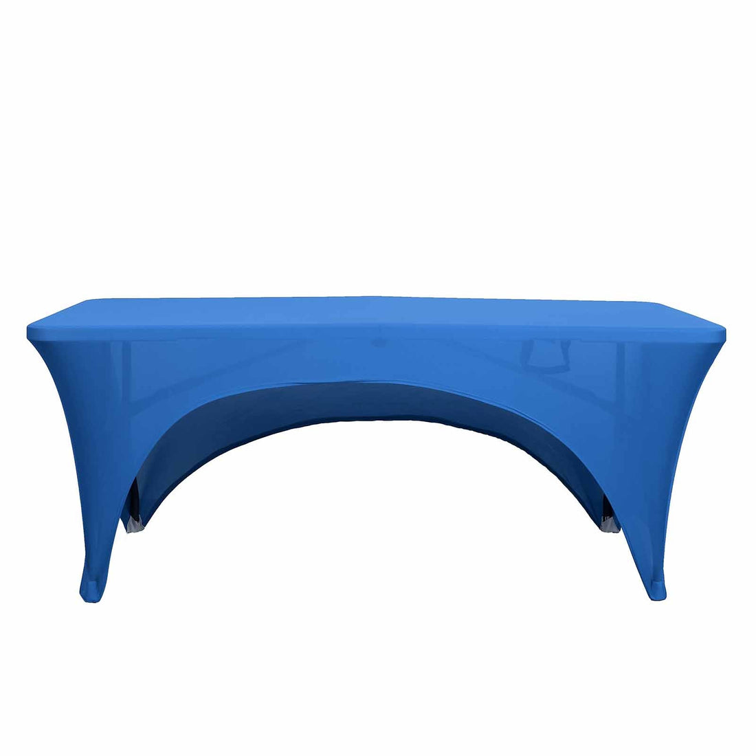 Open Back Spandex Table Cover 72"x30" Royal Blue | eFavormart
