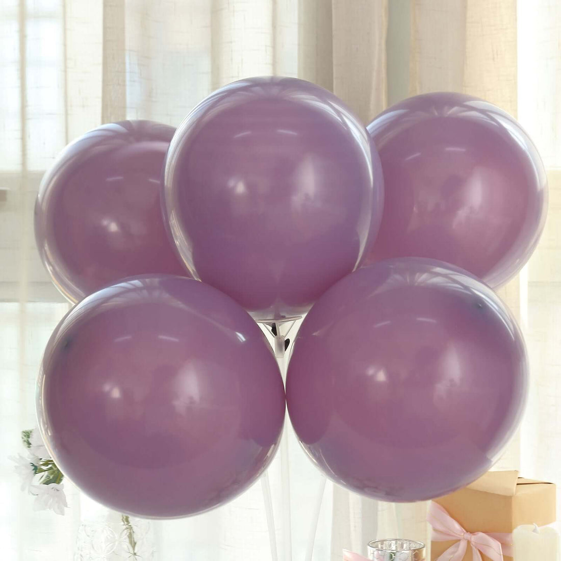 25-Pack 12" Matte Violet Amethyst Balloons | eFavormart