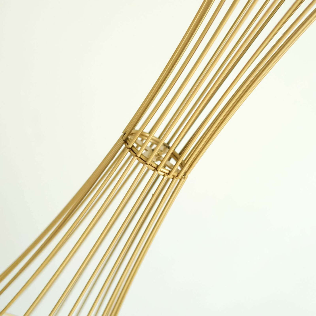 Gold Metal Wire Trumpet Shaped Flower Stand - 48" Tall | eFavormart