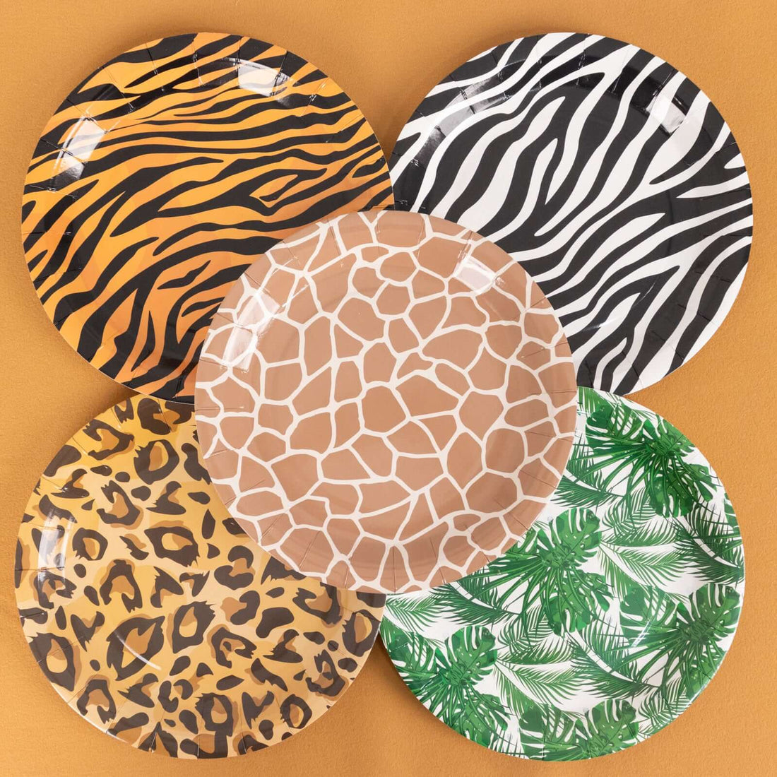 Paper Dinnerware Set with Animal Safari Print | eFavormart