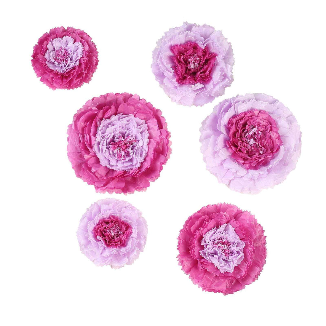 Lavender Giant Carnation 3D Paper Flowers Wall Decor | eFavormart