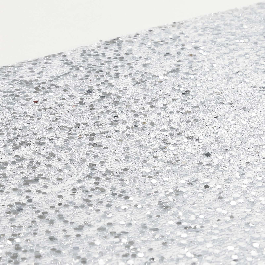 Sequin Mesh Table Runner 11"x108" Silver | eFavormart
