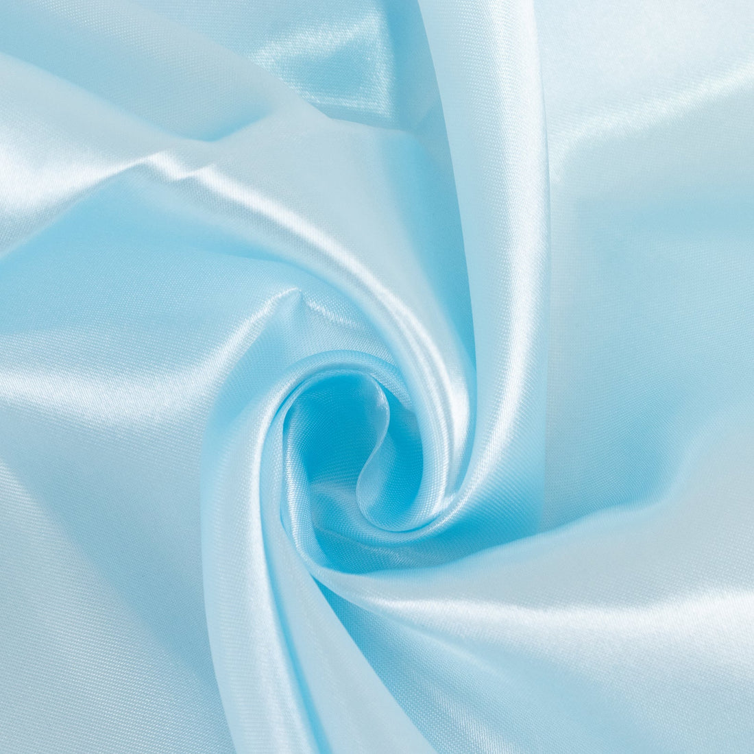 Satin Round Tablecloth 120" Light Blue | eFavormart