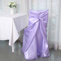 Satin Universal Chair Cover Lavender Lilac | eFavormart