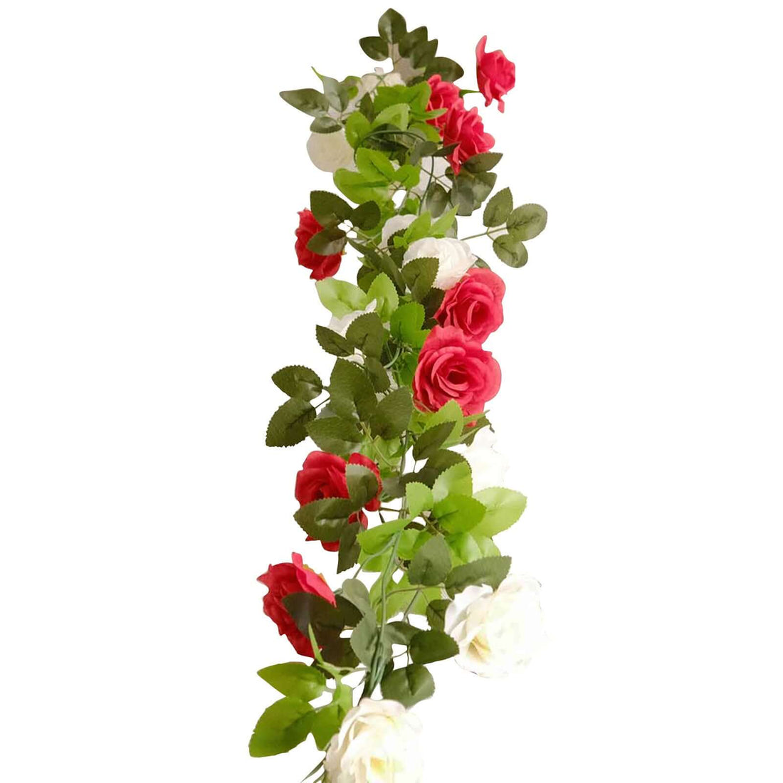 2-Pack Red Ivory Silk Mini Rose Vines | eFavormart