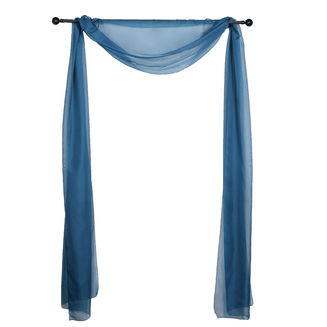 Navy Blue Sheer Organza Wedding Arch Draping Fabric | eFavormart