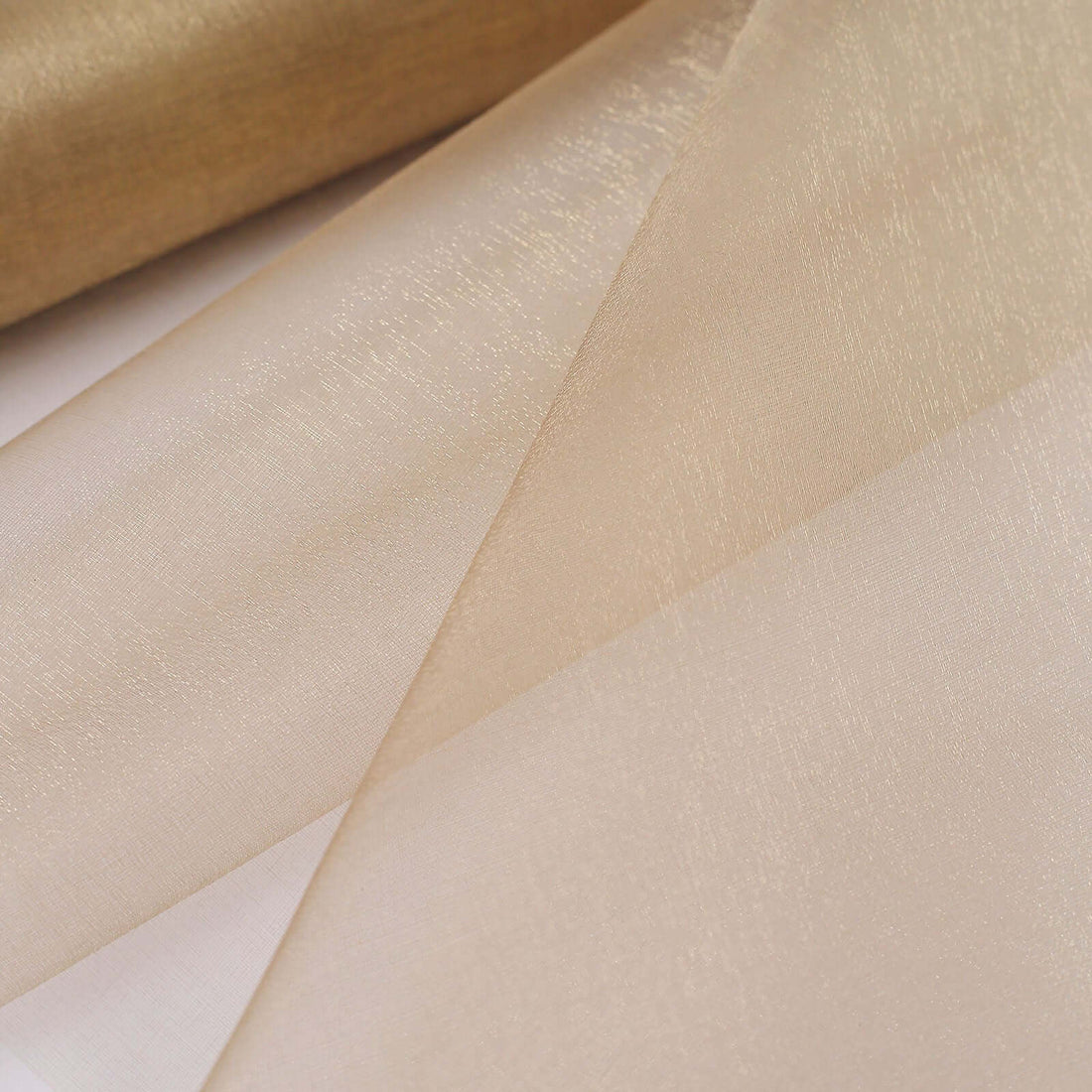 12"x10yd Natural Sheer Chiffon Fabric Bolt | eFavormart