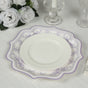 Damask Floral Dinner Plates 10" Lavender | eFavormart