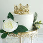 Metal Princess Crown Cake Topper 2" Gold | eFavormart