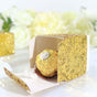 25 Pack Gold Sequin Mini Gift Boxes | eFavormart