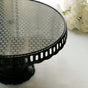 Plastic Round Pedestal Cake Stands 13" Black | eFavormart