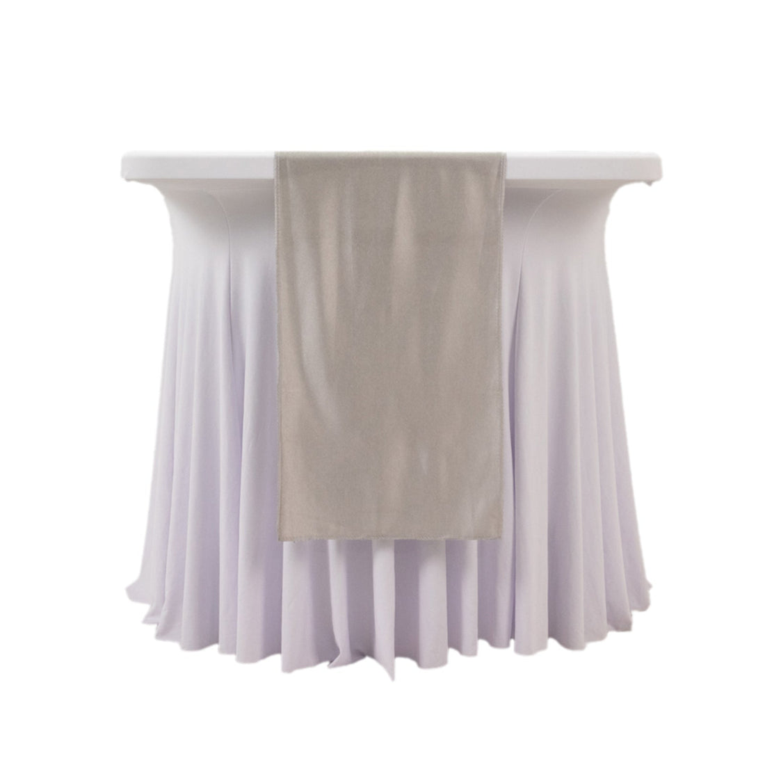 Scuba Table Runner 12"x108" Shimmer Silver | eFavormart