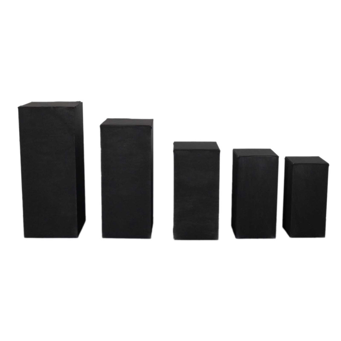 5 Black Spandex Pillar Prop Covers | eFavormart