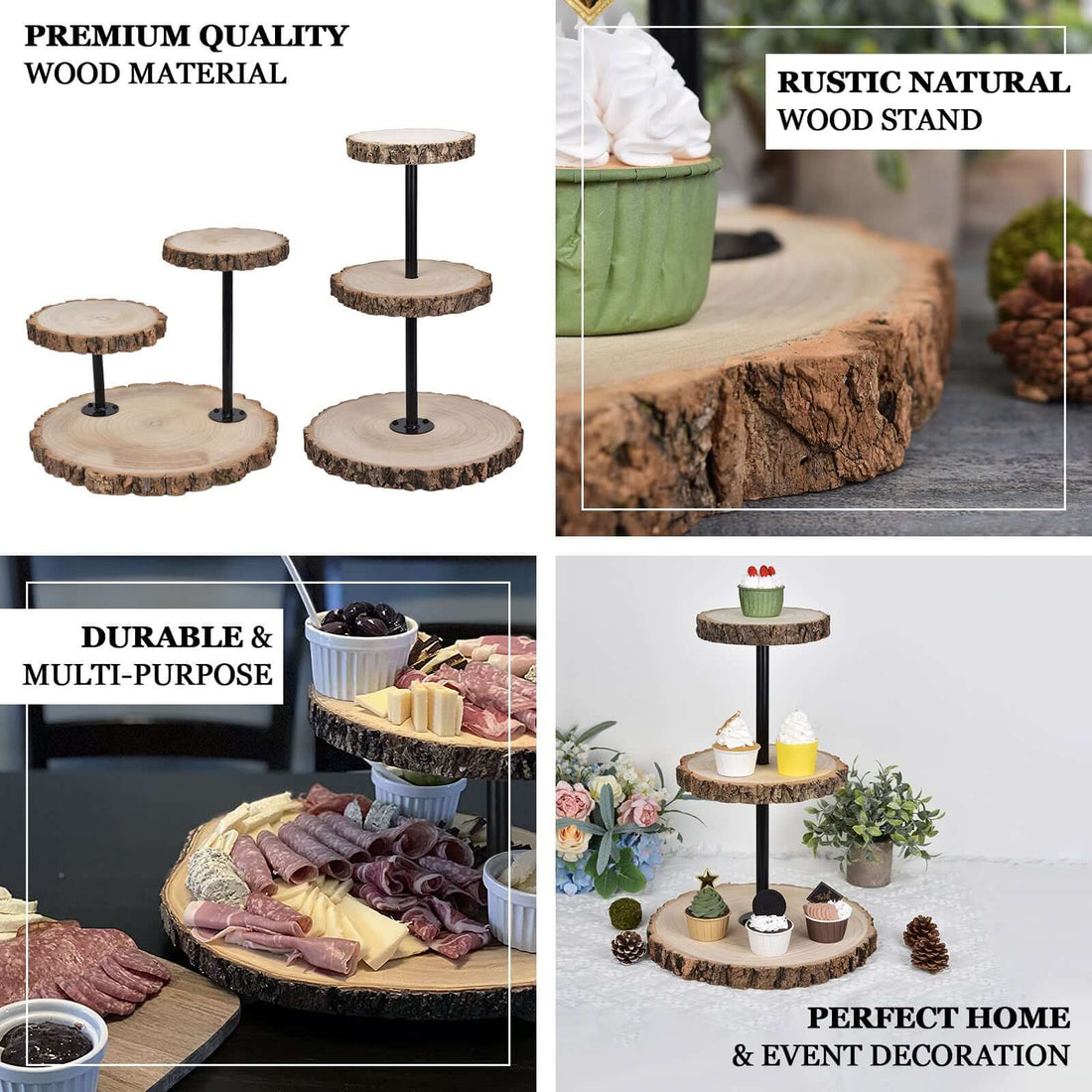Wooden Cheese Board Stand 19" Natural | eFavormart