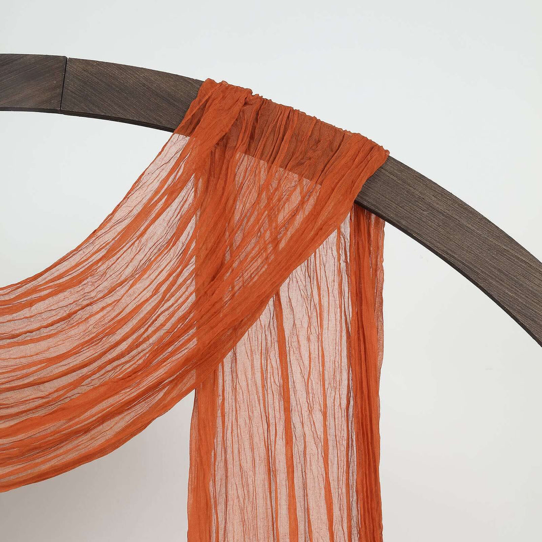 Terracotta (Rust) Gauze Cheesecloth Draping Fabric 20ft | eFavormart