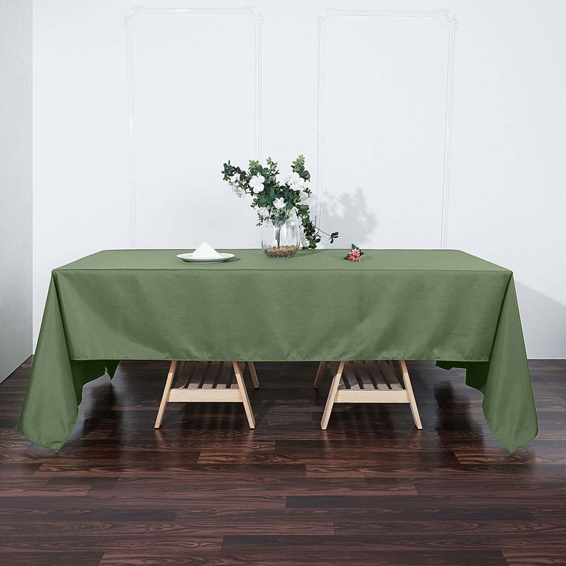 Polyester Tablecloth 60"x126" Olive Green | eFavormart