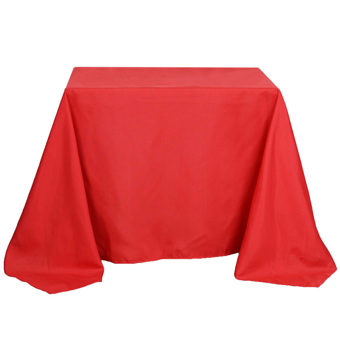 Polyester Square Overlay 90"x90" Red | eFavormart