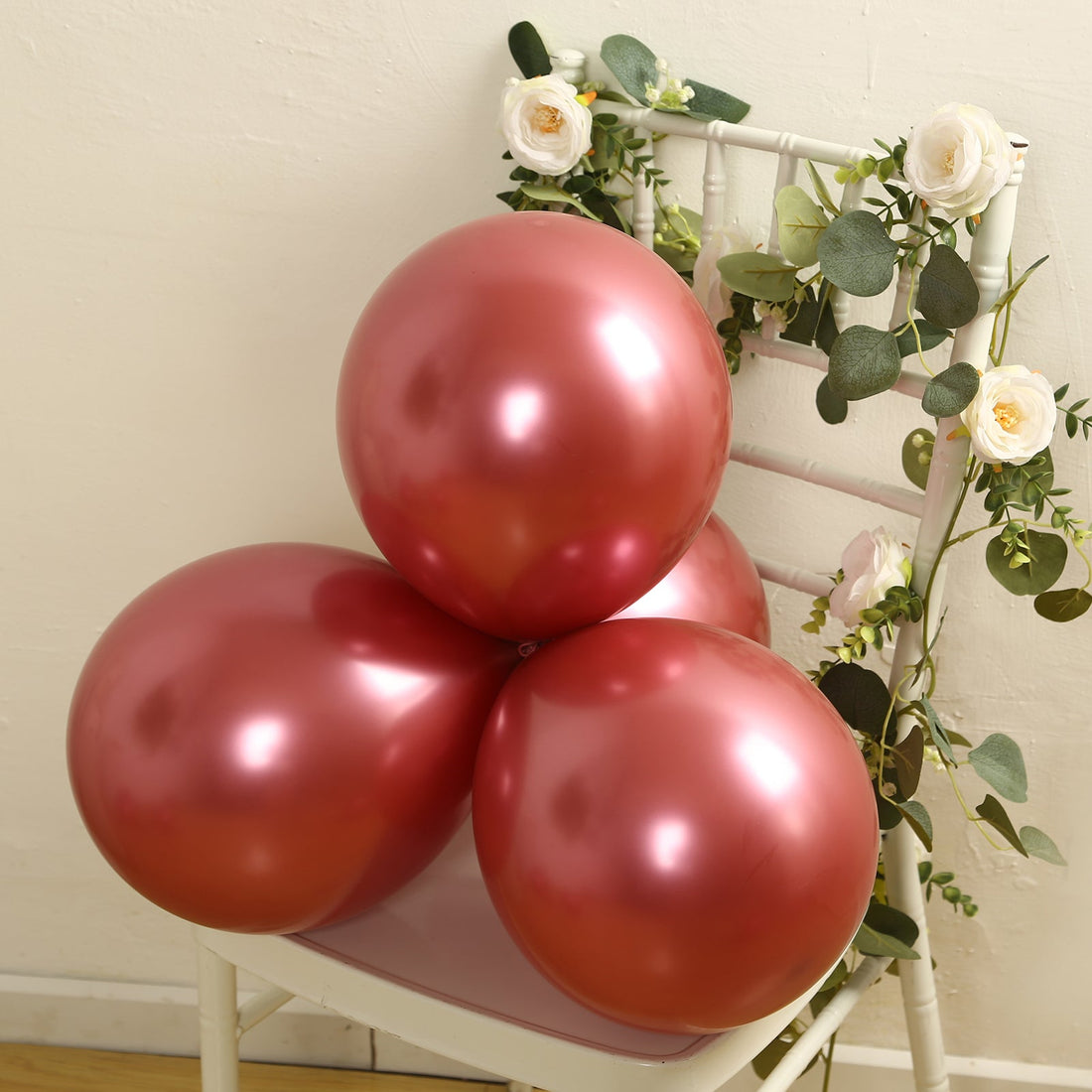 Metallic Pink Biodegradable Latex Balloons 12" | eFavormart