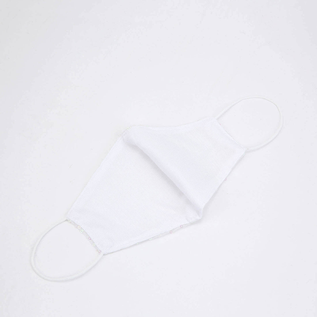 5-Pack White Sequined Cotton Face Masks | eFavormart