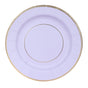 Lavender Round Charger Plates 13" with Gold Rim | eFavormart