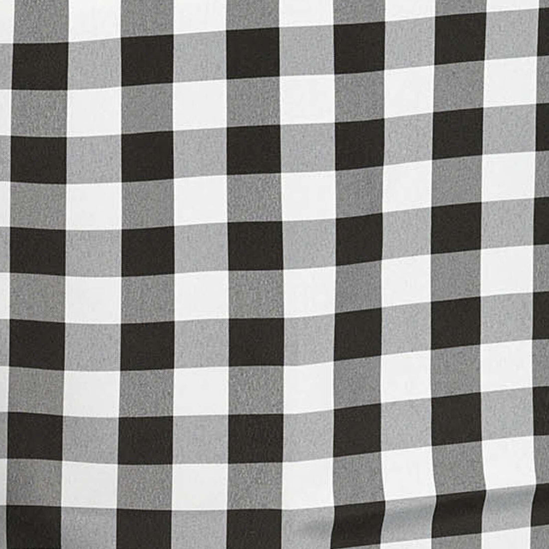 Checkered Overlay 70"x70" White/Black | eFavormart