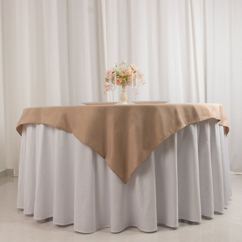 Premium Polyester Square Overlay 54"x54" Nude | eFavormart