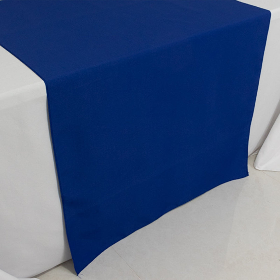 Premium Polyester Table Runner 36"x72" Royal Blue | eFavormart