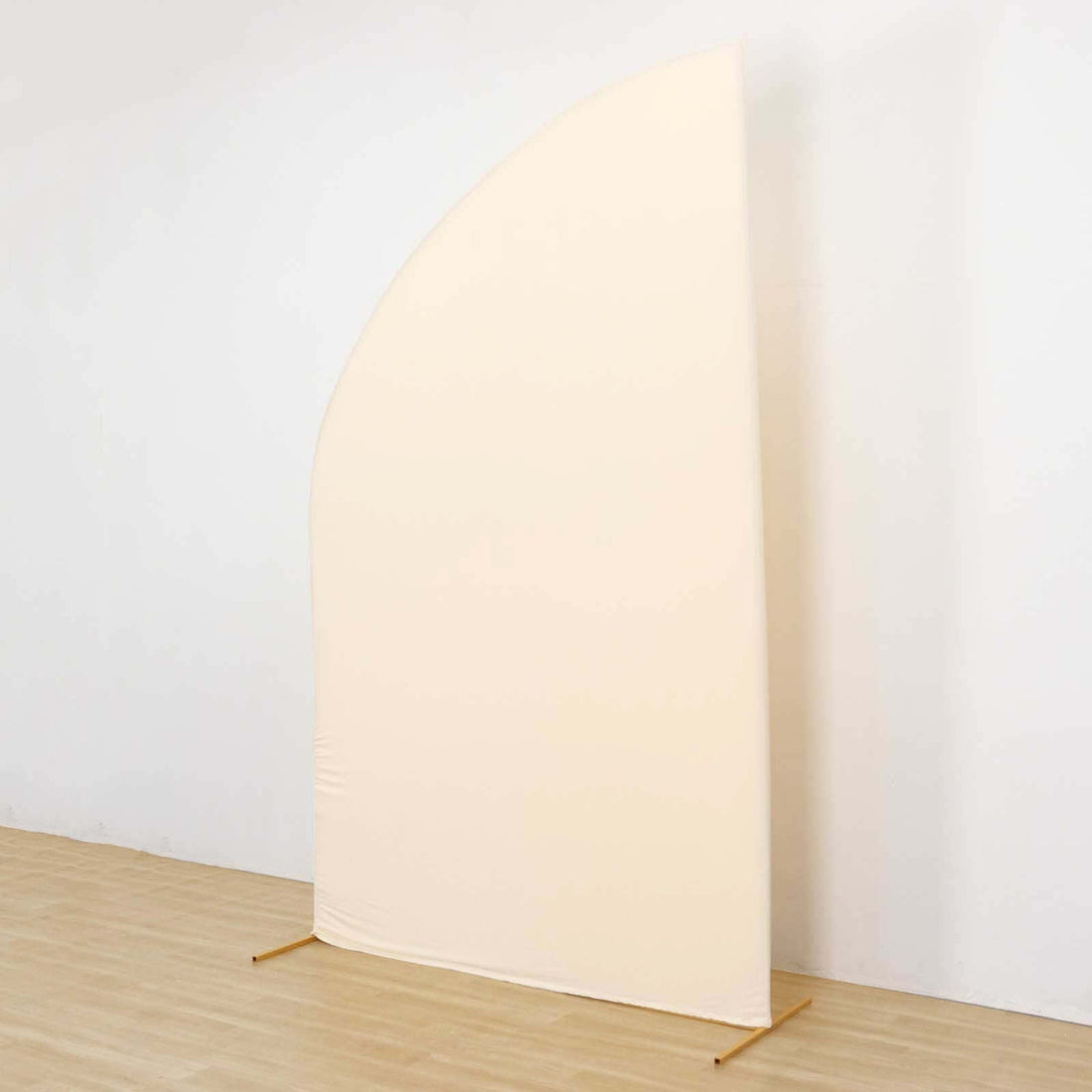 Beige Spandex Fitted Chiara Backdrop Stand Cover | eFavormart
