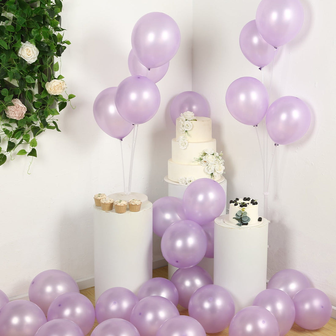 Pearl Lavender Biodegradable Balloons 12" | eFavormart