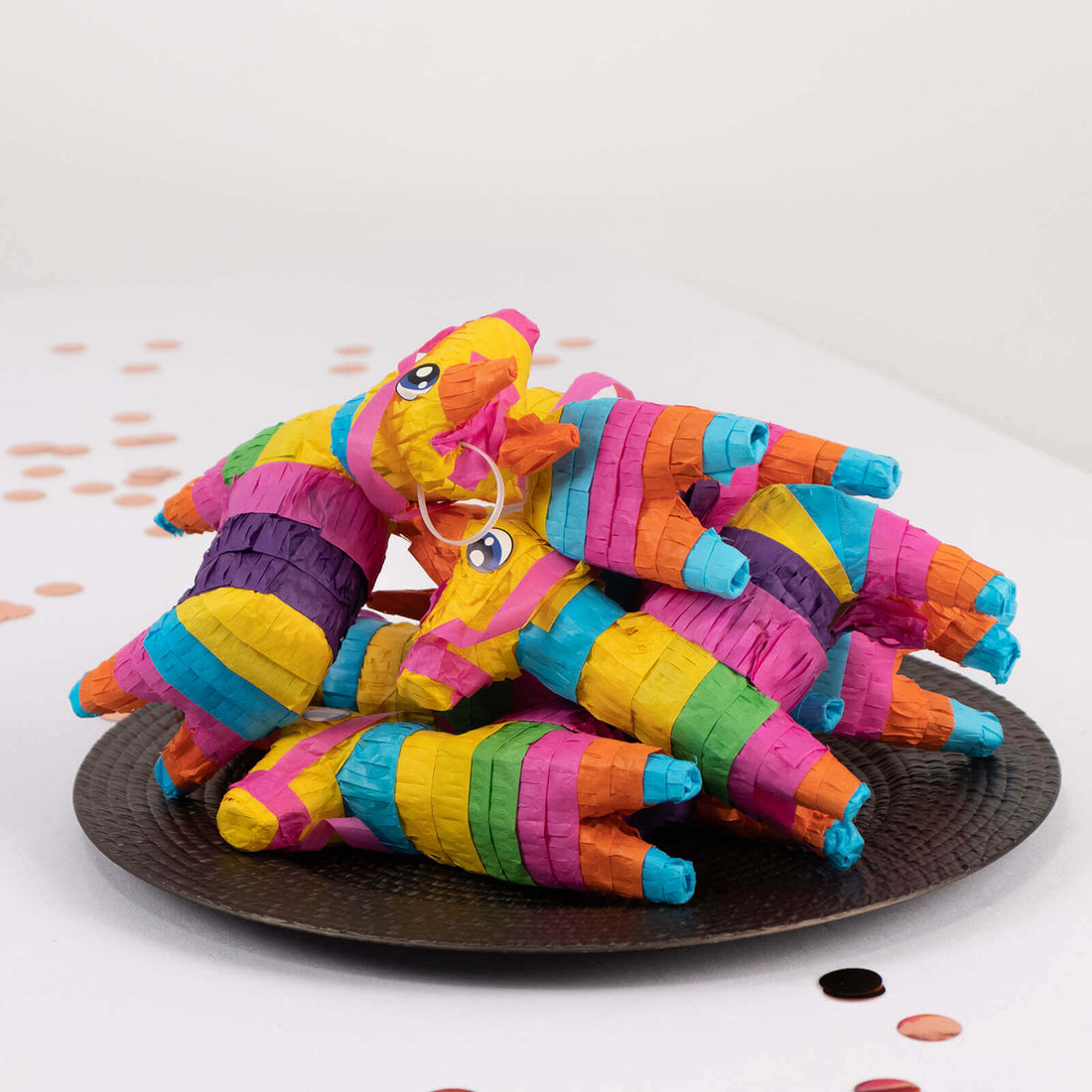 3 Pack Colorful Mini Donkey Piñatas | eFavormart