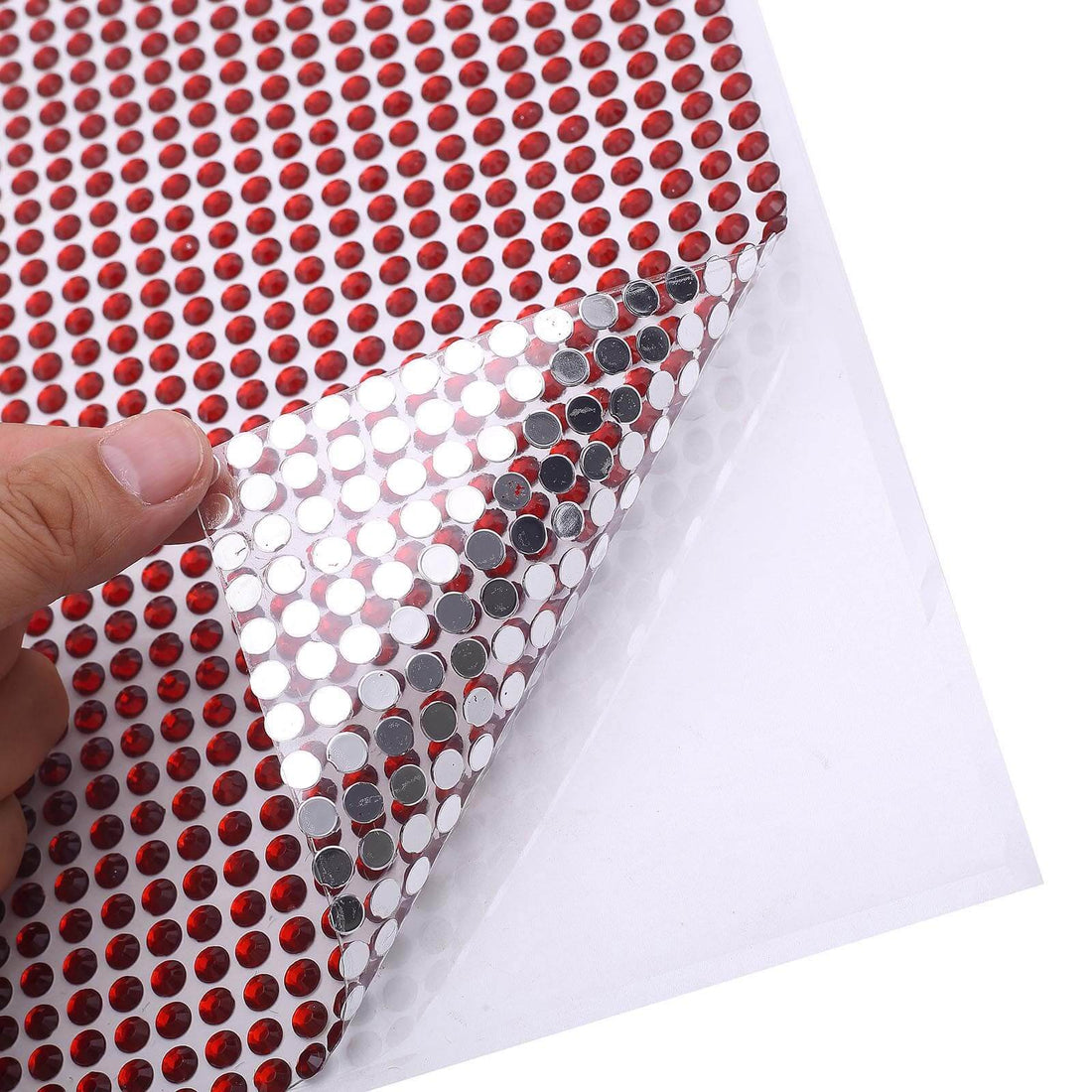 21"x11" Red Self-Adhesive Rhinestone Stickers | eFavormart