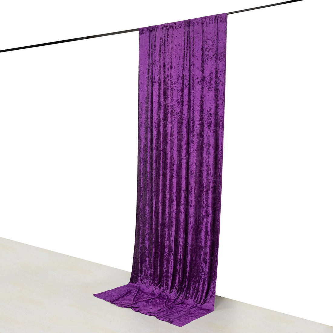 Purple Velvet Backdrop Drape Curtain 5ftx12ft | eFavormart