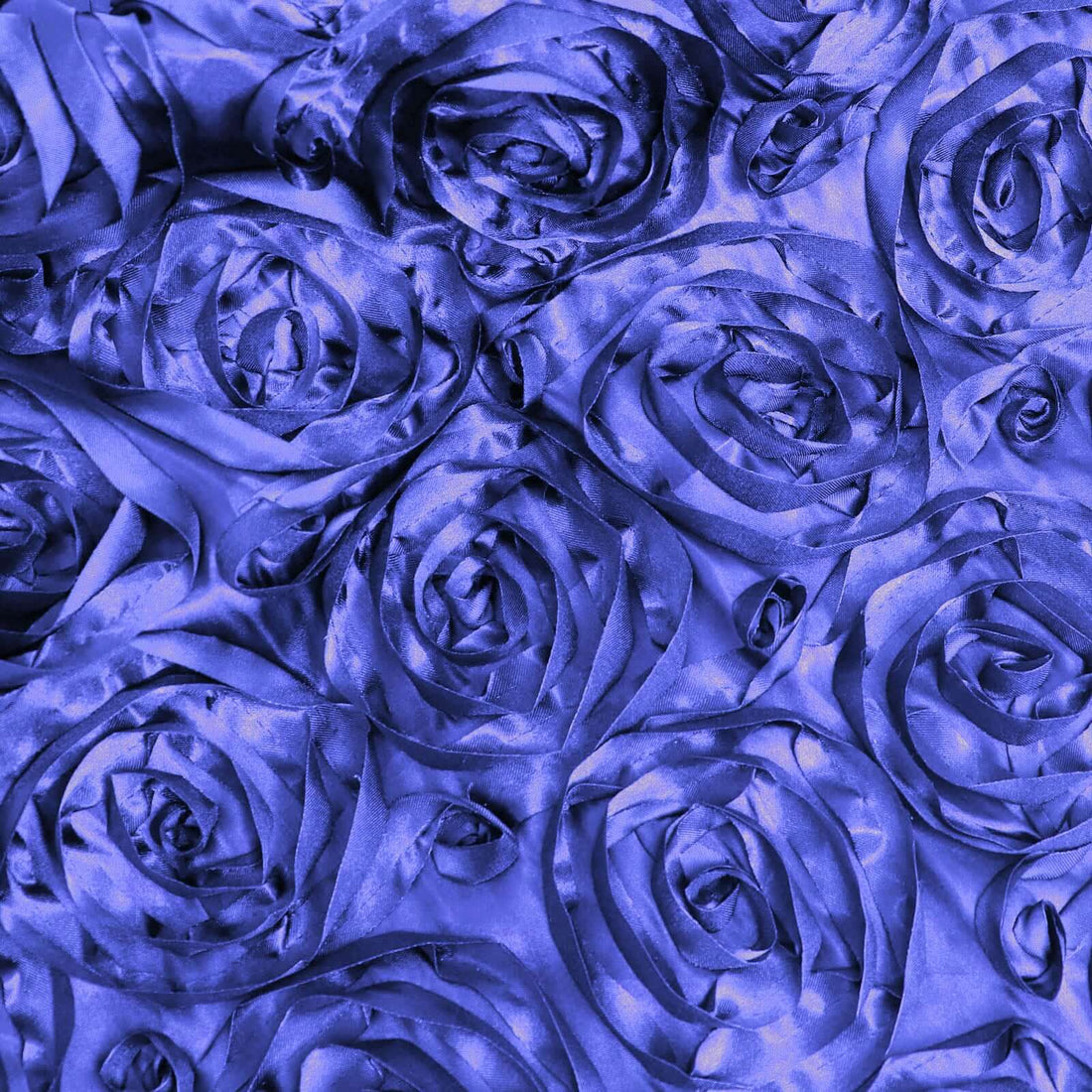 Rosette Satin Overlay 72"x72" Royal Blue | eFavormart