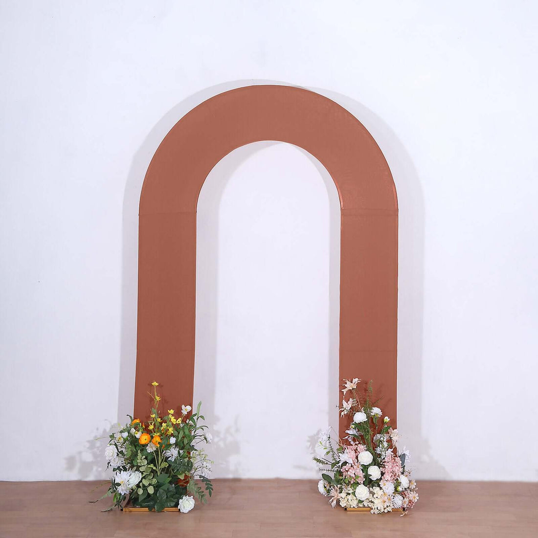 8ft Terracotta Spandex Wedding Arch Cover | eFavormart
