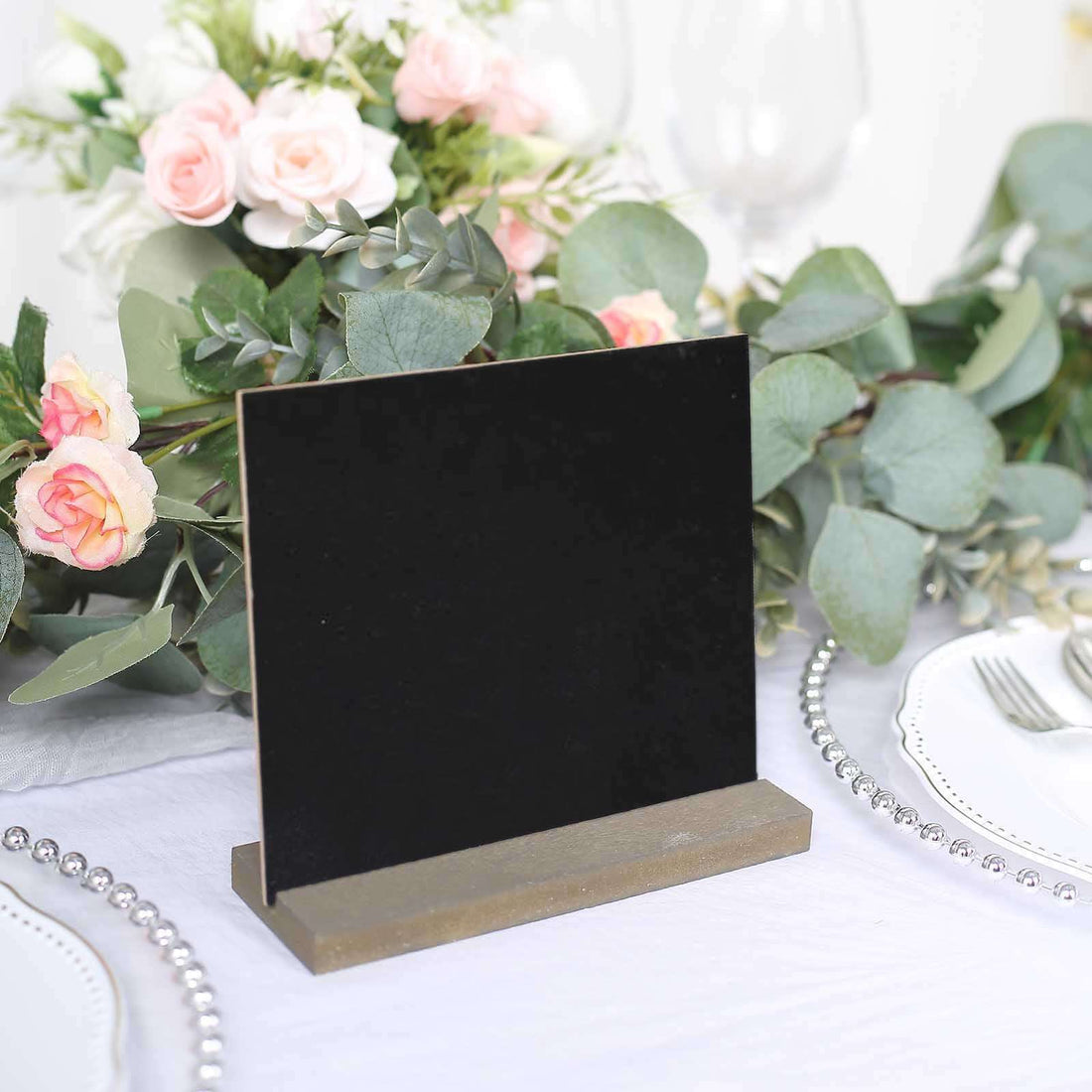 Rustic Mini Table Chalkboard Signs 6" | eFavormart