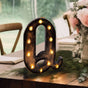 9" LED Marquee Letter "Q" Antique Black | eFavormart