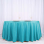 Polyester Round Tablecloth 120" Turquoise | eFavormart