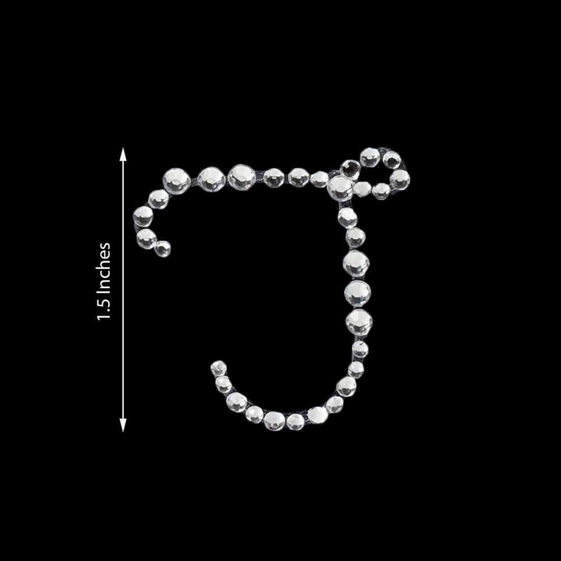 12-Pack Clear Rhinestone Letter "T" Stickers | eFavormart