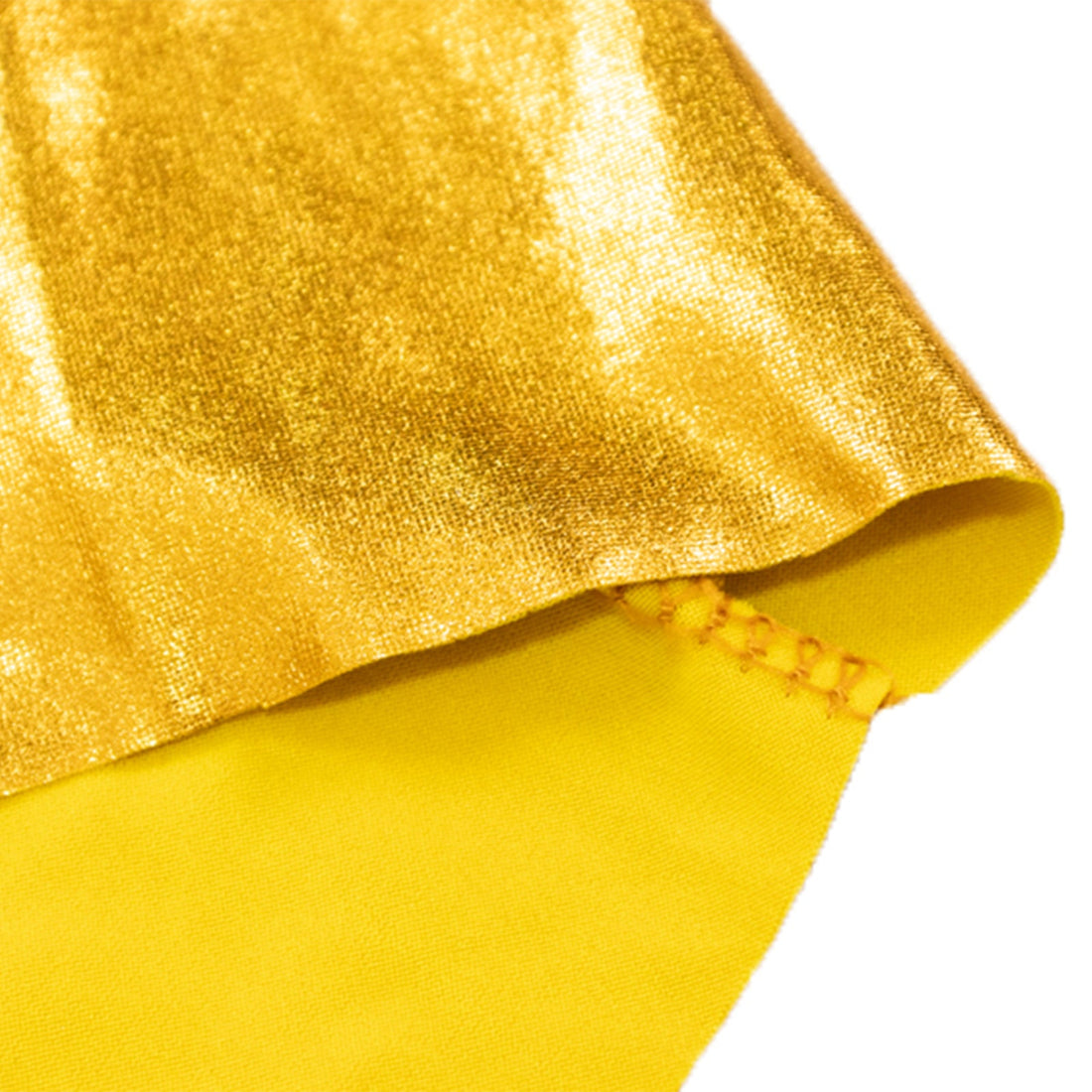 Gold Metallic Spandex Arch Cover 7ft | eFavormart