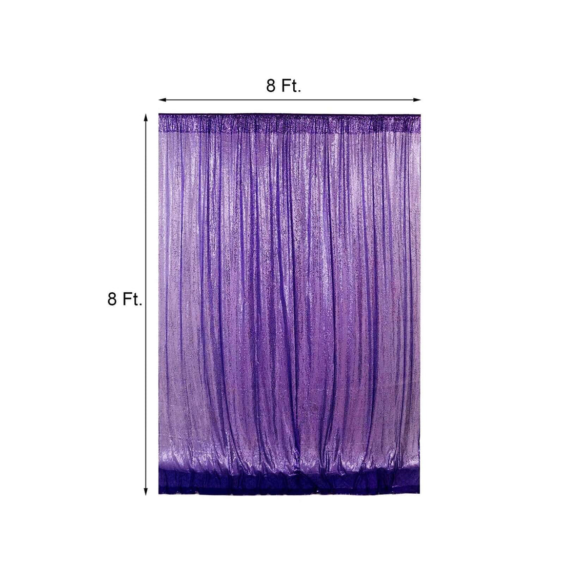 Purple Sequin Divider Backdrop Drape Curtain 8ftx8ft | eFavormart