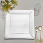 Paper Square Charger Plates 13" Silver | eFavormart
