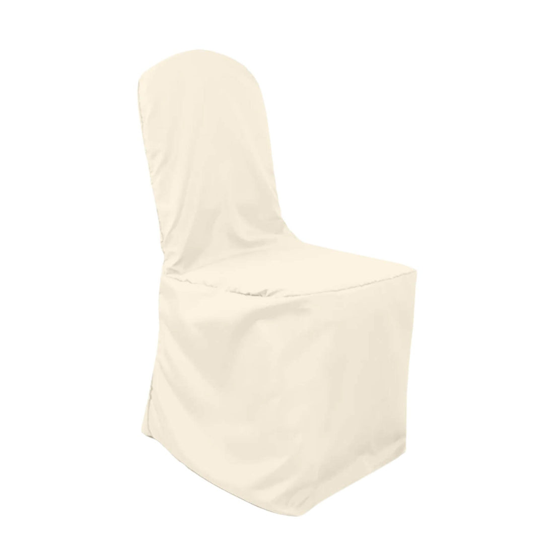 10 Pack Polyester Banquet Chair Covers Beige | eFavormart