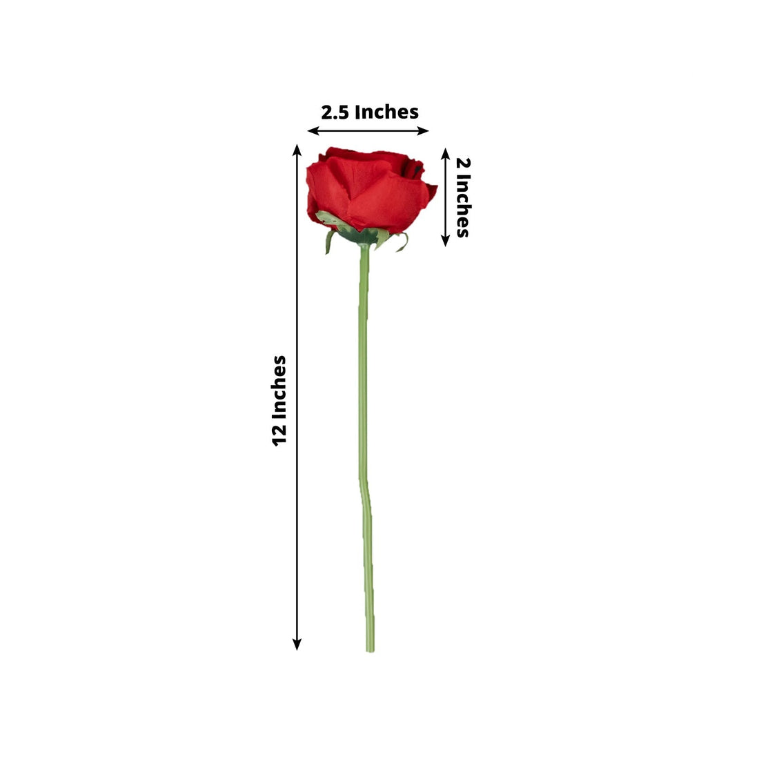 Red Silk Roses – 10 Pcs Artificial Flowers | eFavormart