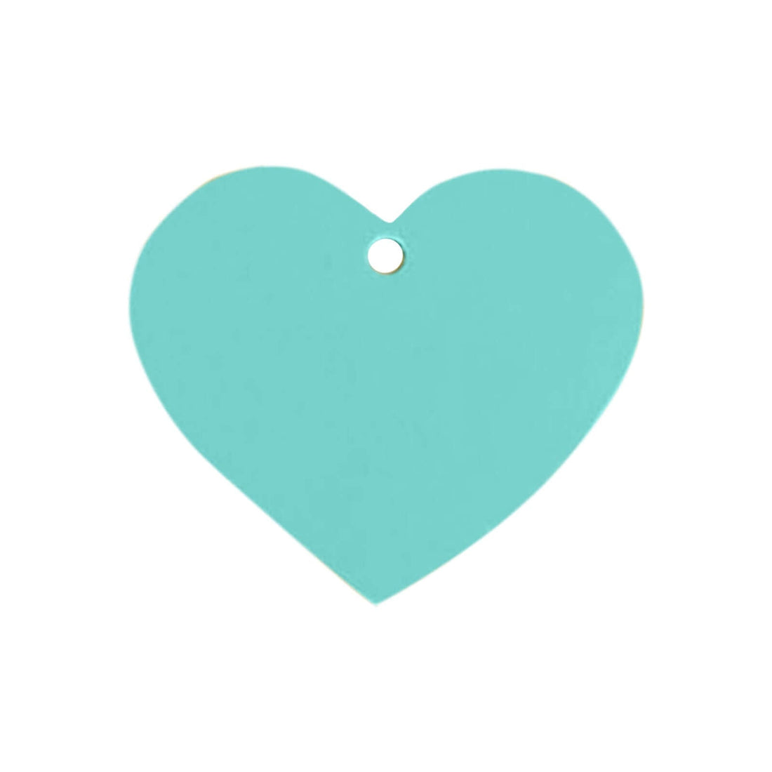 50-Pack Turquoise Heart Wedding Favor Tags | eFavormart