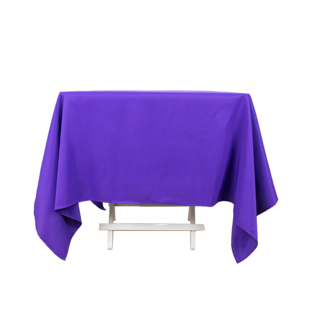 Premium Polyester Tablecloth 70"x70" Purple | eFavormart